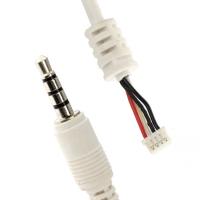 China Custom White 3.5mm TRRS Audio DC Jack to JST Connector 2.0mm 2.54mm Pitch Assembly Cable 0.5m 1m for sale