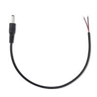 China DC Barrel Jack Male 3.5x1.35mm to Stripped Wire Cable - 1m 2m 3m 5m Lengths for LED Power Supply for sale