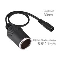 China 120W 12V 10A Car Cigarette Socket to DC 5.5mm x 2.1mm Power Adapter Cable 30cm SPT-2 Wire for sale
