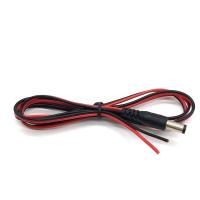 China DC Male 5.5x2.1mm Barrel Jack to Tinned Wire Cable - 0.5A/1A/2A Current, 1m/2m/3m Length Options for sale