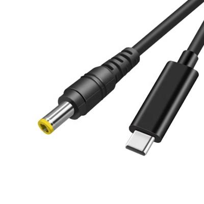 China 60W 20V 3A USB Type-C to DC 5.5x2.5mm Power Adapter Cable 1.5m for Laptop Charging for sale