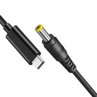China 60W 20V 3A USB Type-C to DC 5.5x2.5mm Power Adapter Cable 1.5m for Laptop Charging for sale