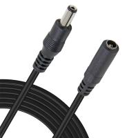 China Custom 2.1x5.5mm DC Power Extension Cable 12V 2A with Multiple Length Options 1m-20m for sale