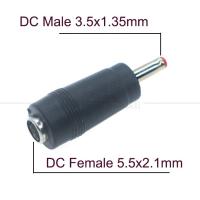 China 5.5x2.1mm Female to 3.5x1.35mm Male DC Power Jack Connector Adapter 12V 24V for sale