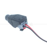 China Press Button Solderless DC 5.5x2.1mm Male Female Jack to 2 Pin Wire Connector Power Adapter for LED Strip Camera for sale