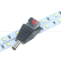 China Solderless Press Button DC 5.5x2.1mm Male Female Barrel Jack to 2 Pin Wire Connector for LED Strip CCTV Camera 12V 5A for sale