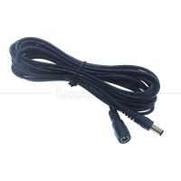 China DC Power Extension Cable 5.5x2.1mm Male to Female 12V 2A 1m for CCTV Camera for sale