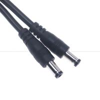 China Custom 16AWG DC Power Extension Cable 5.5x2.1mm Male to Male 12V for CCTV for sale