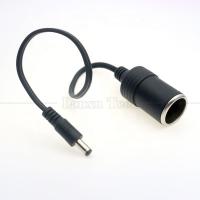 China 120W 12V 10A Car Cigarette Lighter Female Socket to DC 5.5x2.1mm Male Power Charger Cable 30cm for sale