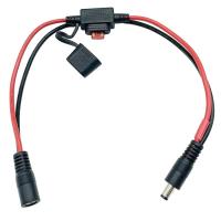 China 10A Fuse DC Jack 5.5x2.1mm to SAE Plug Power Extension Cable 0.4m for Motorcycle Solar Charger for sale