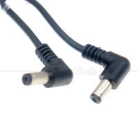 China 12V 24V Male to Male DC Angled Plug Jack Connector 5.5x2.1mm Power Supply Extension Wire Cables for sale