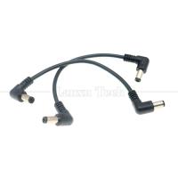 China 12V 24V Male to Male DC Angled Plug Jack Connector 5.5x2.1mm Power Supply Extension Wire Cables for sale