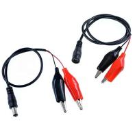 China 30cm DC 5.5x2.1mm Male Female to Dual Alligator Clips Power Supply Cable 22AWG for sale