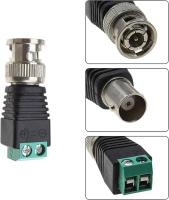 China Solderless BNC Female Male Connector Adapter for CCTV Camera Monitor Video Recorder - Zinc Alloy PVC Construction for sale