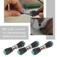China Solderless BNC Connector Power Adapter - Male/Female CCTV Camera Video Monitor 200+ Worker Factory for sale