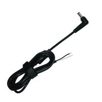 China 90 Degree Right Angle DC Barrel Jack Male to Open Pigtail Power Cable 5.5x2.1mm 1m for sale