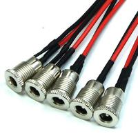 China Threaded Female Mount DC099 Barrel Jack Socket 10A 5.5x2.1mm DC Power Adapter Tinnned Wire End Cable for sale
