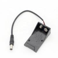 China 15cm DC Plug 2.1x5.5mm Switch Cover Holder Box  9V Battery Case for sale