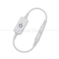 China 12V/24V Touch Controller Dimmer Switch with DC 5.5x2.1mm Connectors and 25cm Cable for LED Strip Lights for sale