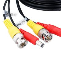 China Customized 1M 5M 10M Male to Female CCTV Camera Security Assembly RG59 Video BNC DC Power SDI Cable for sale