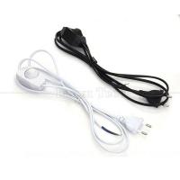 China 1.8m EU Plug LED Dimmer Controller Adapter with 250V Rating for Desk Lamps - White/Black for sale