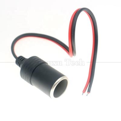 China 12V 24V 10A 18AWG DC Car Cigarette Lighter Female Socket Power Adapter Extension Cable for sale