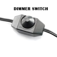 China 1.8m Rotary Knob LED Dimmer Switch Controller Cable with US Plug for 110-125VAC Lighting Systems for sale