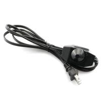 China 1.8m Rotary Knob LED Dimmer Switch Controller Cable with US Plug for 110-125VAC Lighting Systems for sale