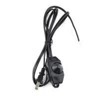 China 1.8m Rotary Knob LED Dimmer Switch Controller Cable with US Plug for 110-125VAC Lighting Systems for sale