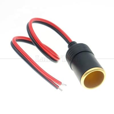 China 12V 24V 20A Pure Copper DC Car Cigarette Lighter Female Socket Power Adapter Extension Cable for sale