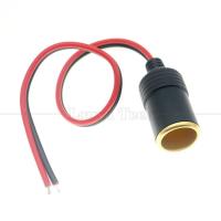 China 12V 24V 20A Pure Copper DC Car Cigarette Lighter Female Socket Power Adapter Extension Cable for sale