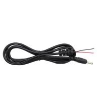 China Custom DC Barrel Jack Male 2.1x5.5mm to Stripped Tinned Wire Pigtail Cable 1m for sale