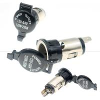 China 12V 24V Waterproof Car Cigarette Lighter Female Socket Power Charger Adapter for Motorcycle 10A for sale