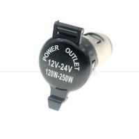 China 12V 24V Waterproof Car Cigarette Lighter Female Socket Power Charger Adapter for Motorcycle 10A for sale