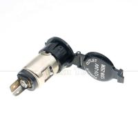 China 12V 24V Waterproof Car Cigarette Lighter Female Socket Power Charger Adapter for Motorcycle 10A for sale