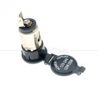 China 12V 24V Waterproof Car Cigarette Lighter Female Socket Power Charger Adapter for Motorcycle 10A for sale