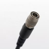 China Screw Locking 90 Degree Right Angle DC Power Cable 5.5x2.1mm Male to Female 5V 12V 1m for sale