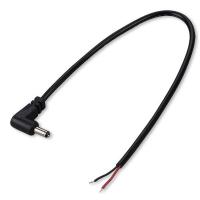 China 90 Degree Right Angle DC Power Jack 5.5x2.1mm to Open Wire End Pigtail Cable 1m for sale