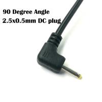 China Custom 90 Degree Angle DC Barrel Jack 2.5x0.7mm to Stripped Tinned Bare Wire End Cable for sale