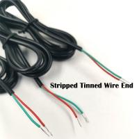 China Custom 90 Degree Angle DC Barrel Jack 2.5x0.7mm to Stripped Tinned Bare Wire End Cable for sale