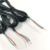 China Custom 90 Degree Angle DC Barrel Jack 2.5x0.7mm to Stripped Tinned Bare Wire End Cable for sale