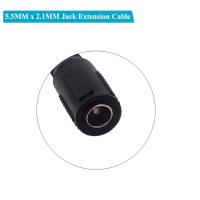 China 90 Degree Right Angle DC Power Extension Cable 5.5x2.1mm Male to Female Barrel Jack 12V for sale