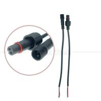 China IP67 IP68 M12 Waterproof Cable Male Female 2 Pin 20cm for LED Light for sale
