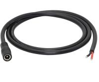 China DC Power Cable 2.1x5.5mm Male Female Barrel Jack to Open Pigtail 1M 2M 3M for sale
