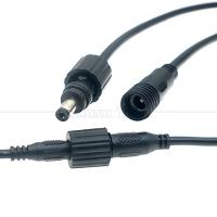 China IP67 Waterproof DC Power Extension Cable 5.5x2.1mm 5.5x2.5mm Male Female Jack 0.2m for sale