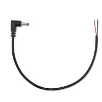 China 90 Degree Right Angle DC Barrel Jack Male 3.5x1.35mm to Stripped Tinned Wire Pigtail Bare End Cable 1m for sale