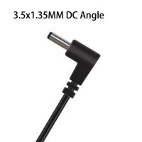 China 90 Degree Right Angle DC Barrel Jack Male 3.5x1.35mm to Stripped Tinned Wire Pigtail Bare End Cable 1m for sale