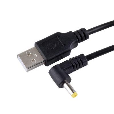 China 90 Degree L Shape USB to DC 4.0x1.7mm Charging Cable 1m 5V for LED Strip Fan for sale