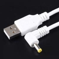 China 90 Degree L Shape USB to DC 4.0x1.7mm Charging Cable 1m 5V for LED Strip Fan for sale
