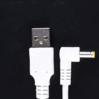 China 90 Degree L Shape USB to DC 4.0x1.7mm Charging Cable 1m 5V for LED Strip Fan for sale